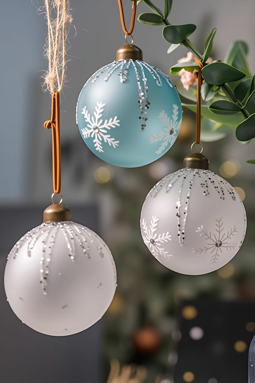 Набор стеклянных шаров ардивер, 8 см, 12 шт, Winter Deco 19039-23297