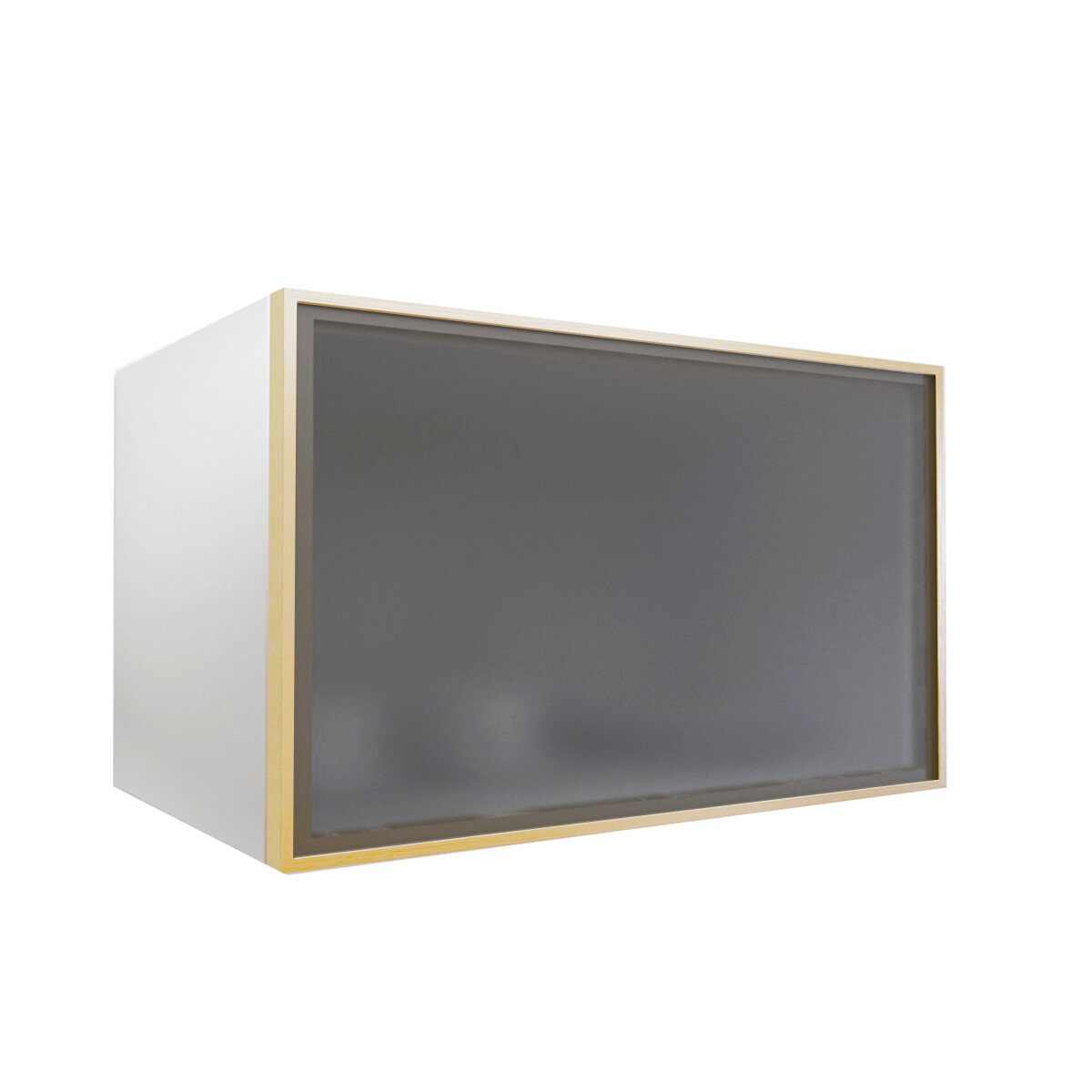 Фасад из алюминиевого профиля со стеклом Aluminum Glass 59,7х38,1 см, золото браш/графит сатинат