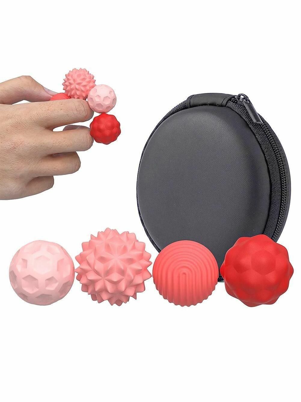 4/8 шт. магнитных сенсорных эластичных массажных мячиков-антистресс