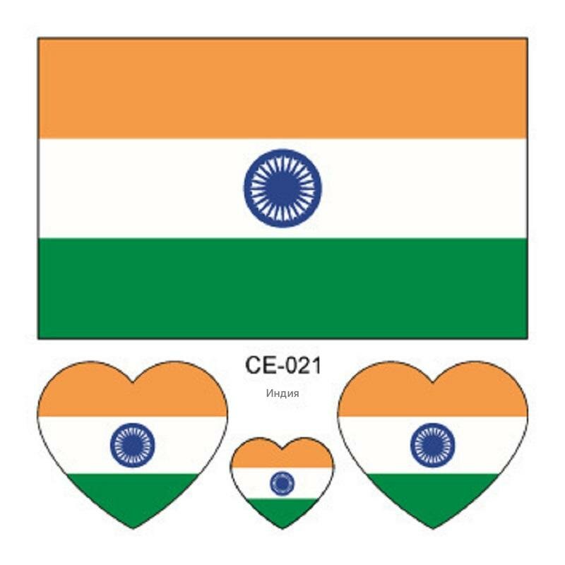 RCT Временные татуировки с изображением национального флага, изготовленные с использованием безопасных и экологически чистых соевых чернил, методом водной трансферной печати, и являющиеся водостойкими.1 упаковка из 5 листов