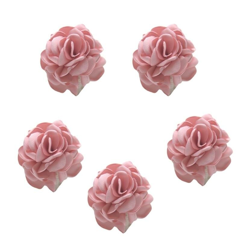 Набор из 6 цветочных колец для салфеток, розовый