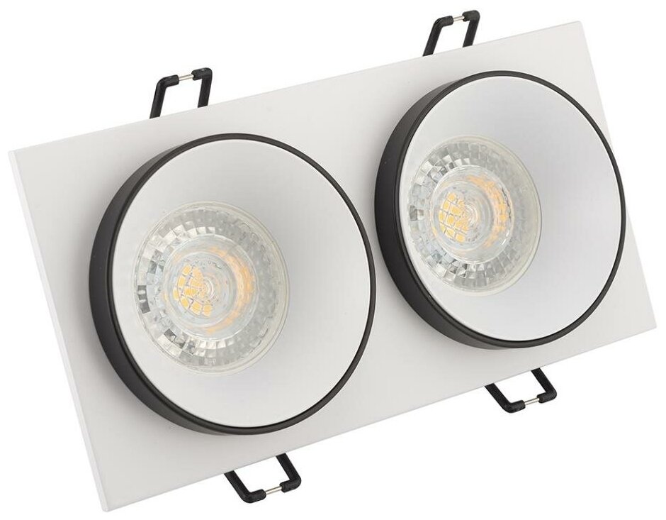 Светильник встраиваемый Denkirs DK2400, DK2422-BK, 100W, GU10