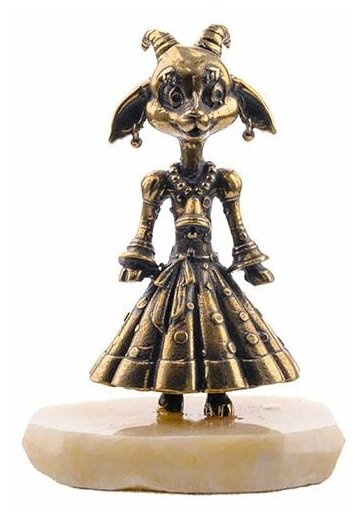 Статуэтка Коза на подставке (ВхШхД 8см./6см./5см.)