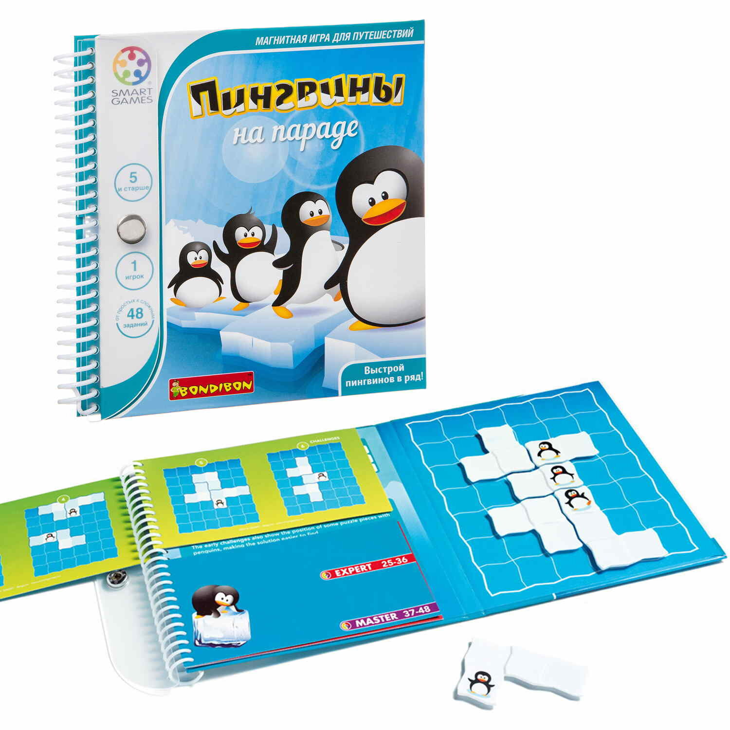 Магнит. игра для путешествий Пингвины на параде