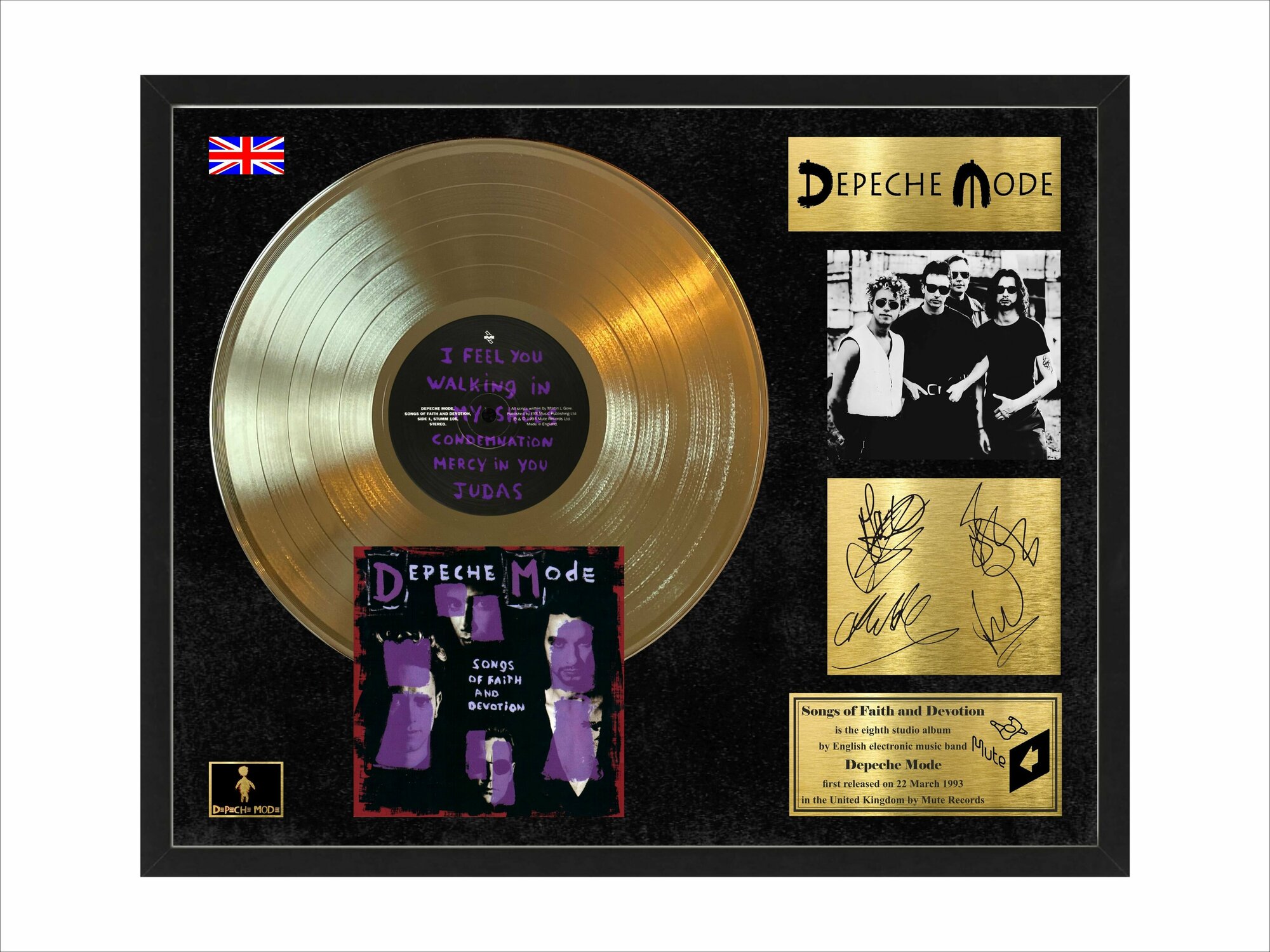 Depeche Mode картина с винилом