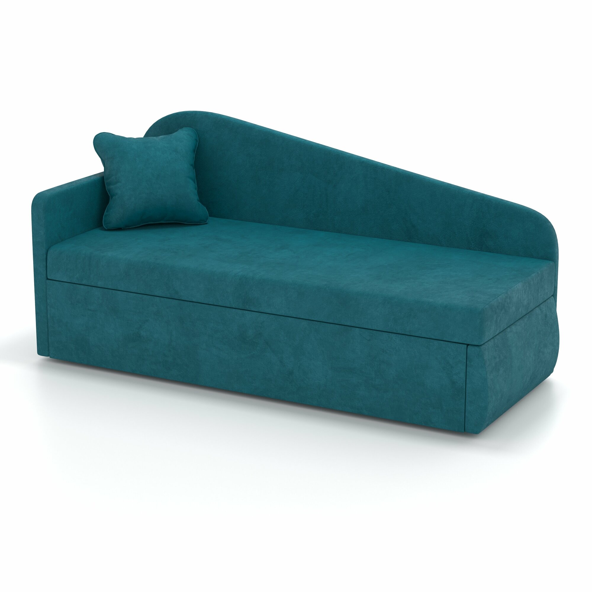 Тахта Лайт-Уют мебель, механизм Дельфин, мягкое изголовье, велюр, сп. место 140*190