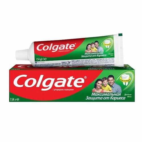 Colgate Зубная паста Максимальная защита от кариеса Двойная мята, 100 мл