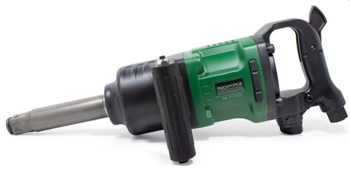 Пневмогайковерт ROCKFORCE RF-RP7485 2700Hм, 1 ударный с длинным валом, реверсом и регулировкой усилия (4000 об/мин, 6.3bar, 340 л/мин, 11.6кг)