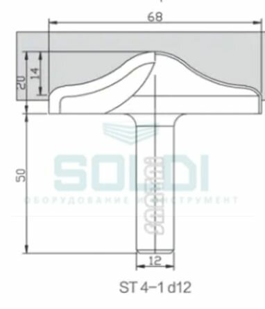 Фреза S4-1 d 20mm PCD