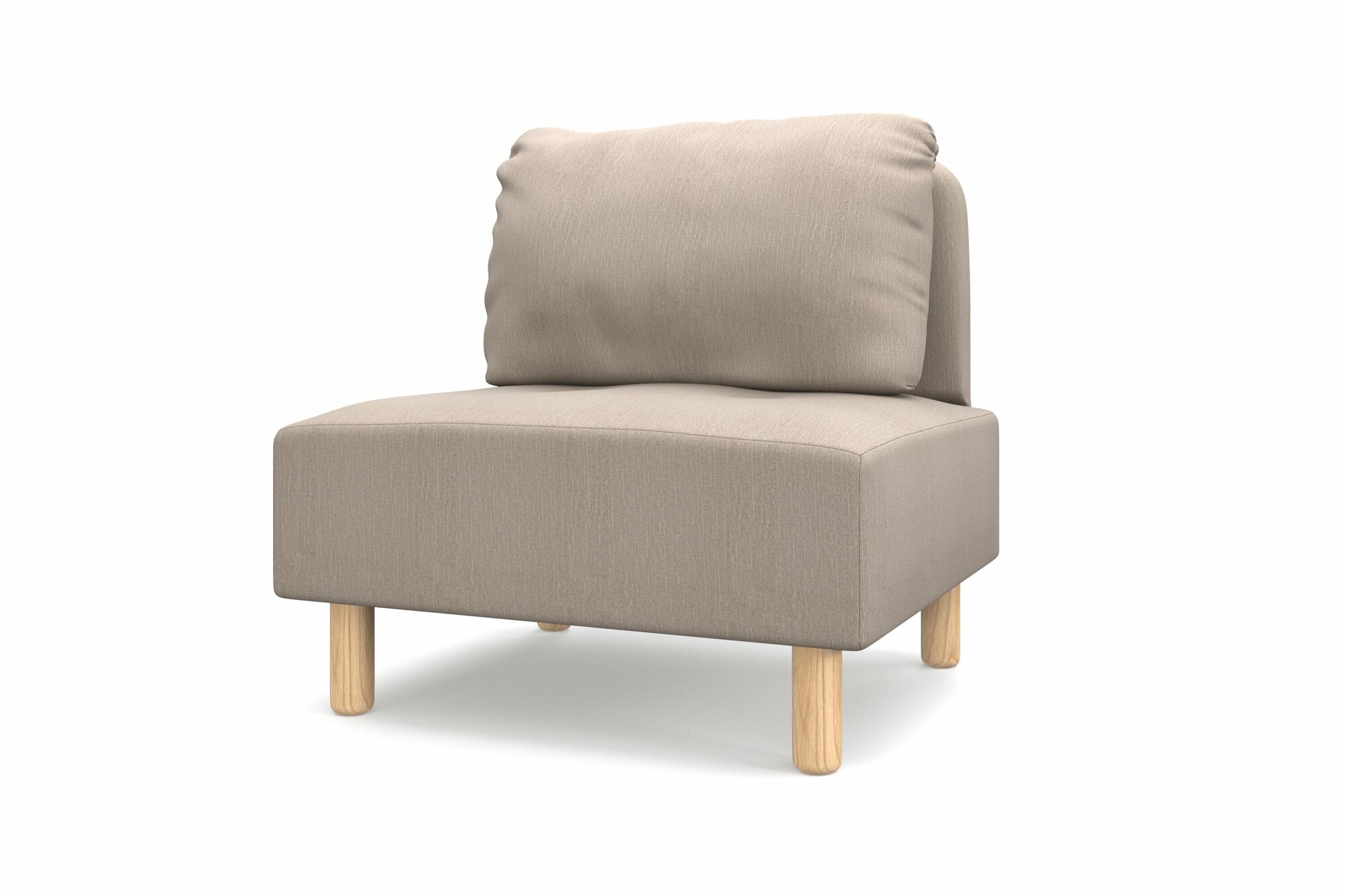 Кресло Arsko Свельд, бежевое, рогожка мягкое, для кафе и бара, в офис, для кухни, на ножках, скандинавский лофт