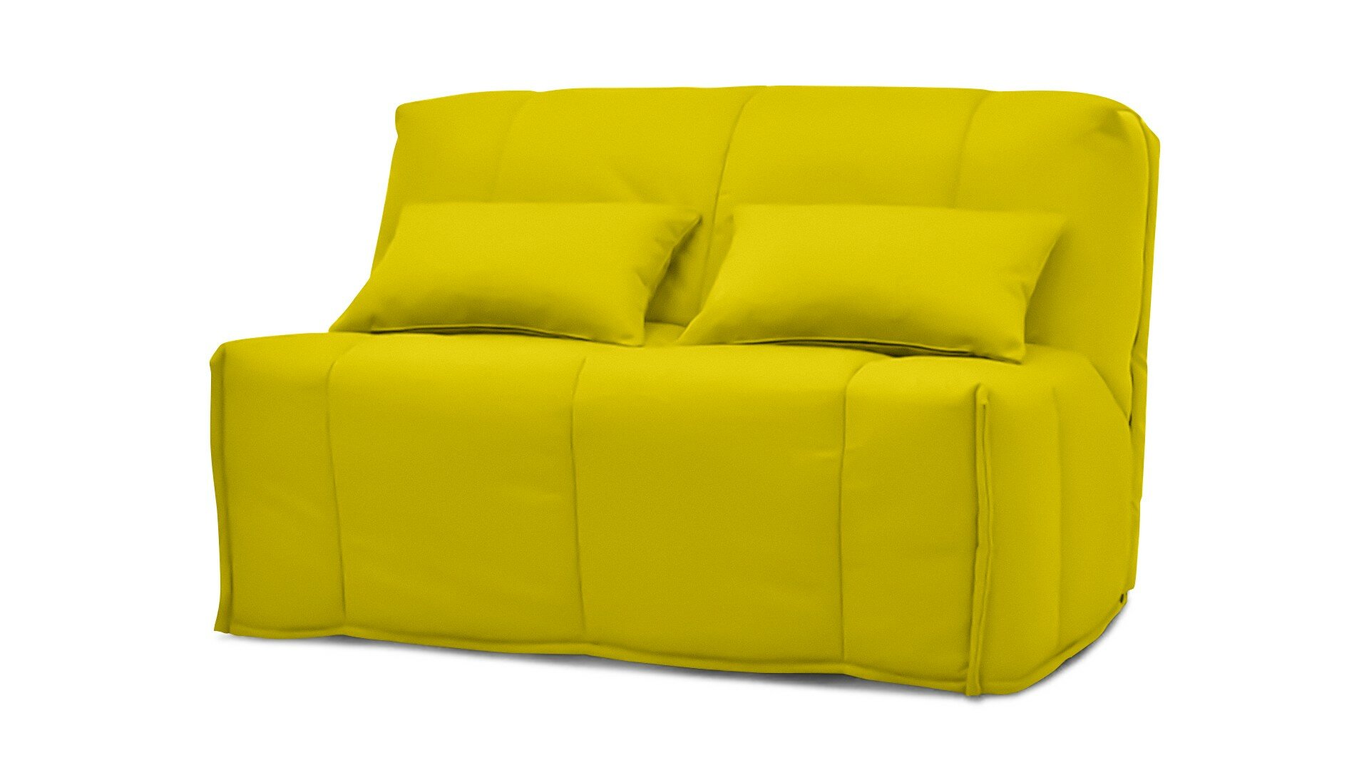 Диван Клауд Лайт Vivaldi 15 NEW 125x105x88 см, желтый Велюр, аккордеон GOODFORM