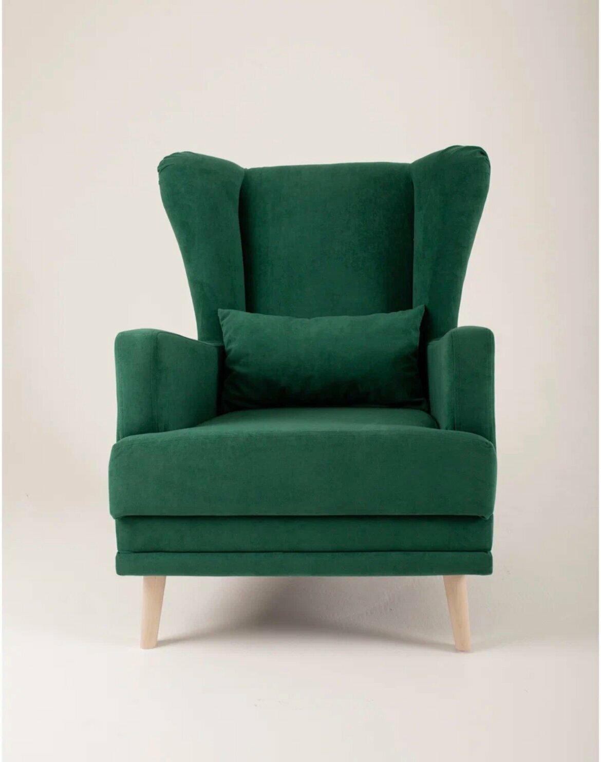 Кресло MF-SOFA "Честер", для домашнего кинотеатра, обивка велюр, подлокотники, зеленое — фото 1