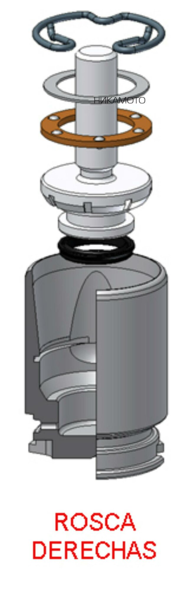 FRENKIT K485205R Поршень Суппорта с Механизмом