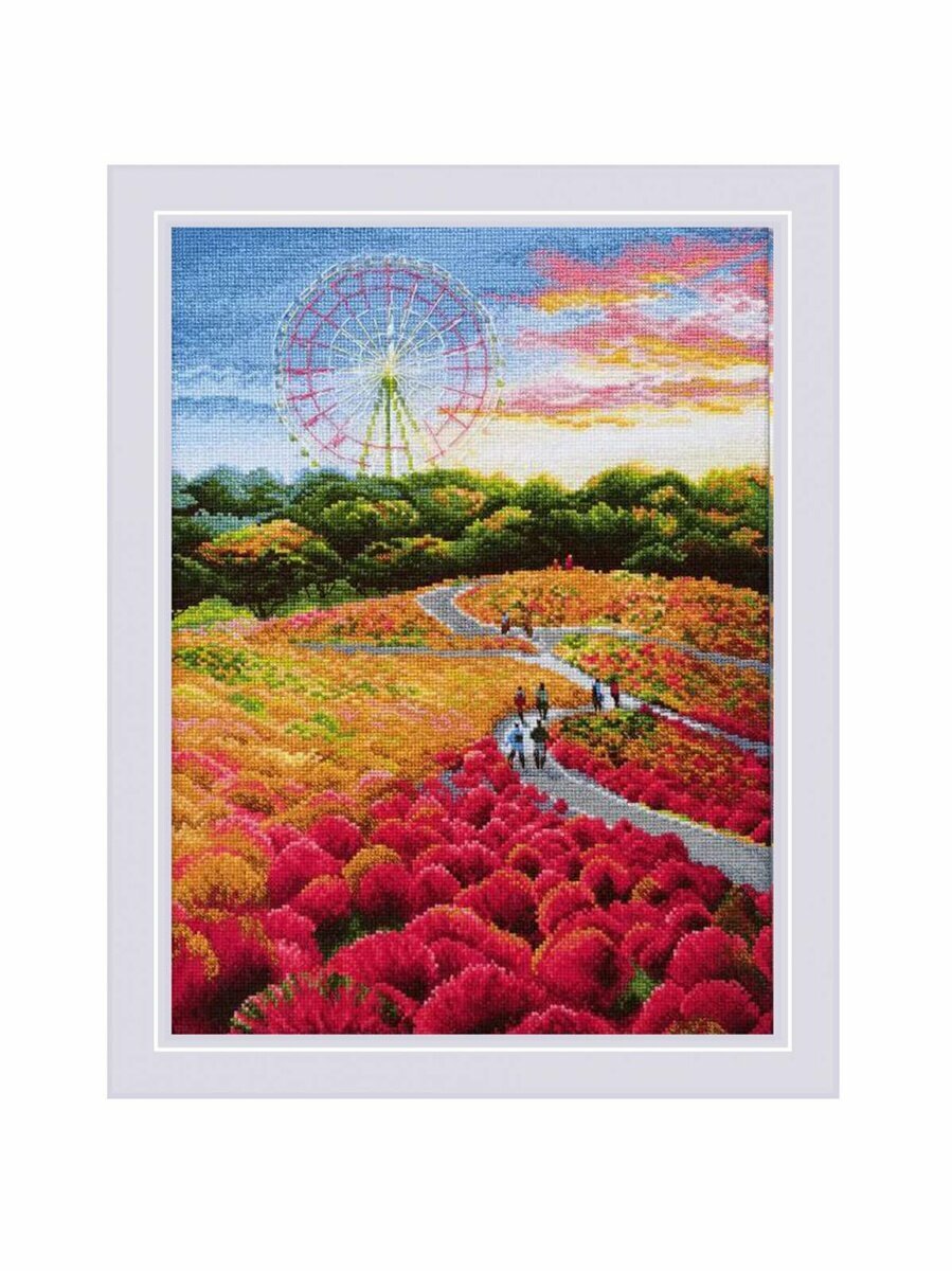 Набор для вышивания RIOLIS "Сотвори Сама", Парк Хитачи, мулине, канва (2130)