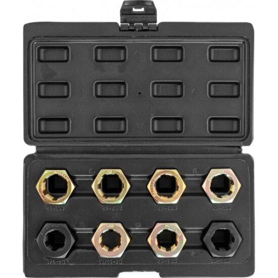 Набор для восстановления резьбы оси шруса Thorvik CVJRTK, 8 предметов