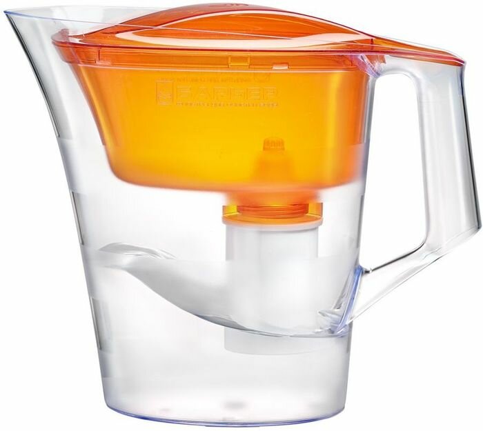 Кувшин фильтр для очистки воды "барьер Танго" оранжевый с узором В294Р00