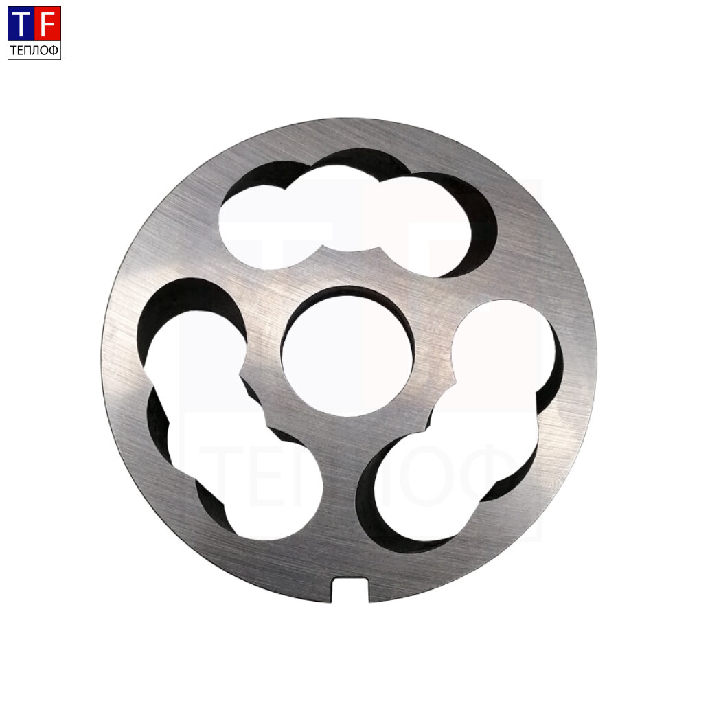 Нож подрезной двухсторонняя резка с буртом МИМ-300 для промышленных мясорубок