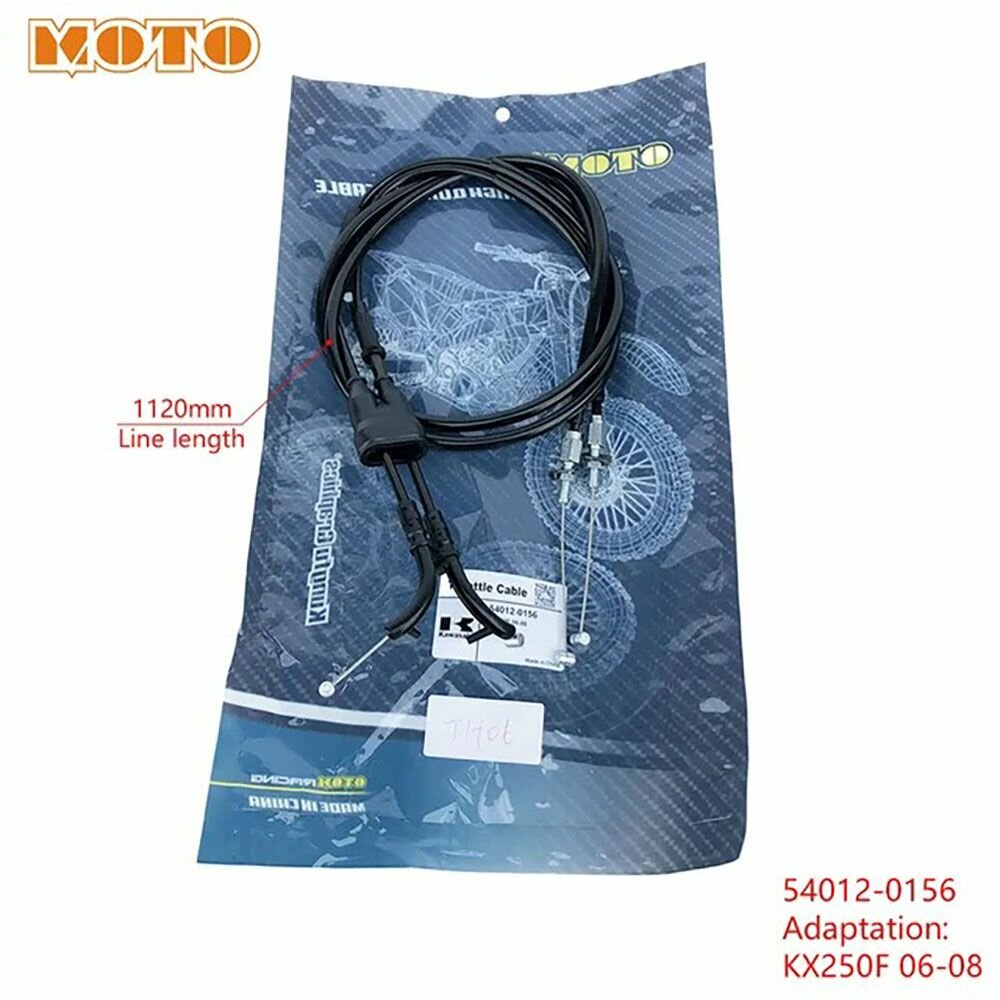 Трос газа мотоцикла KAWASAKI KX250F 06-08, 1120 мм. TH06