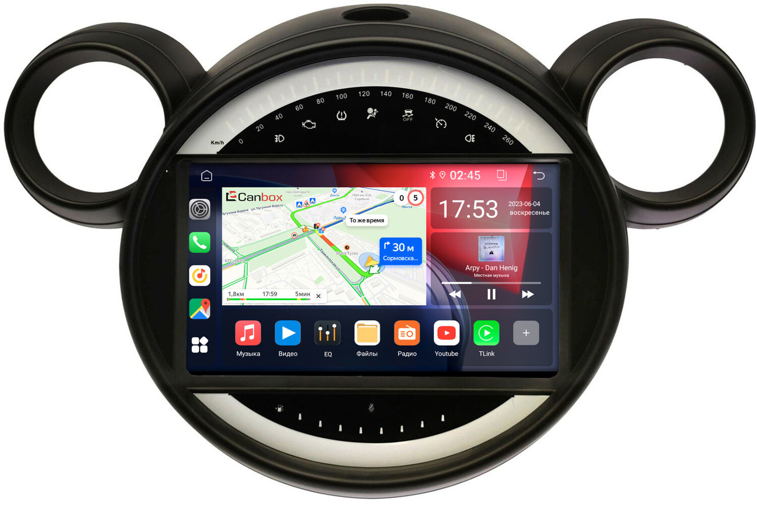 Штатная магнитола Mini Countryman, Paceman 2012-2016 Canbox GTR9-715 4/64 Android 10 (IPS, DSP, CarPlay)