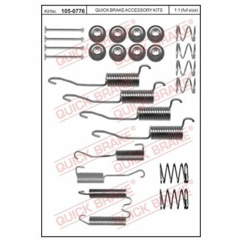 Комплект монтажный тормозных колодок Quick Brake 105-0776 для IVECO DAILY I (1978-1998), IVECO DAILY I C (1978-1999), IVECO DAILY II (1989-1999)
