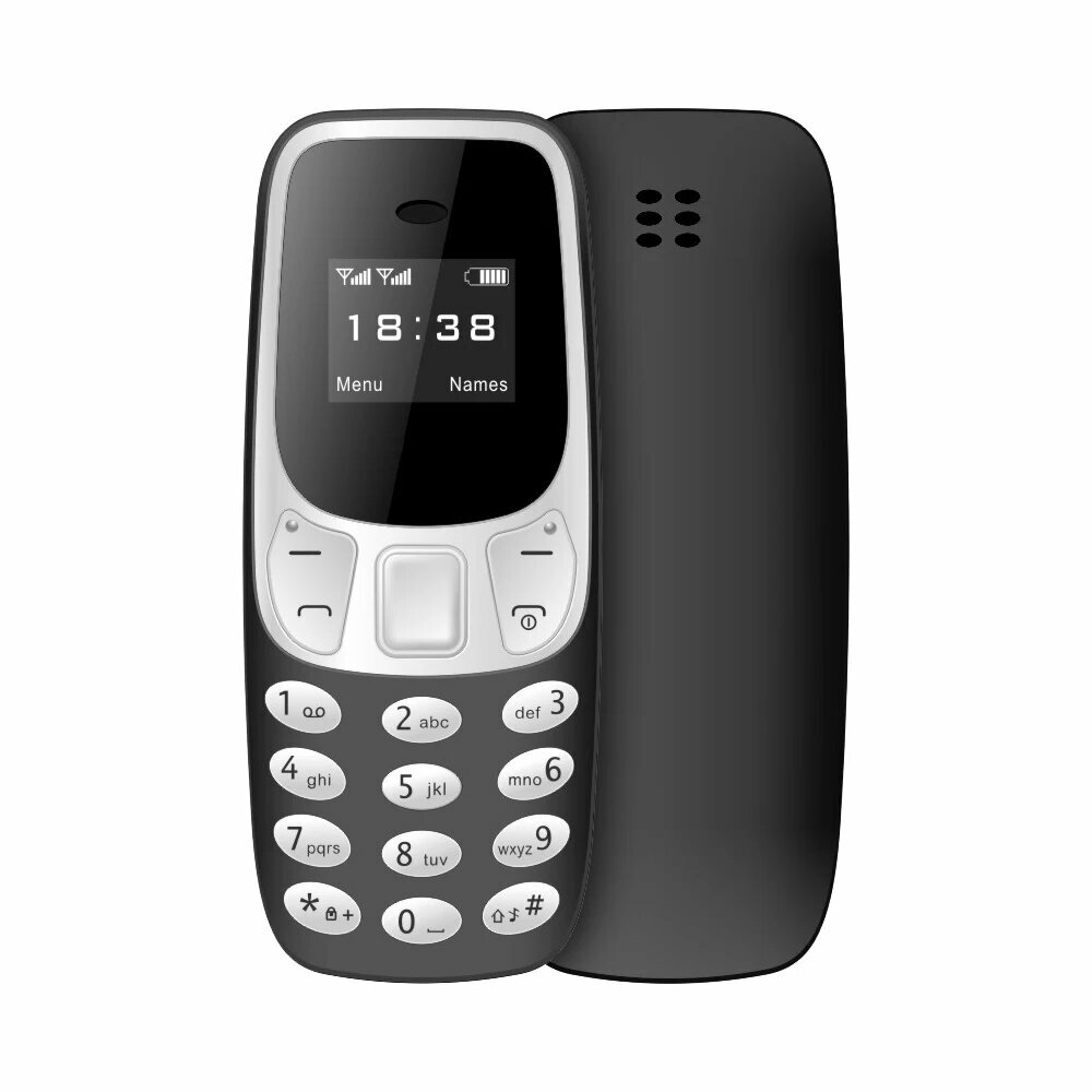 Черный мини-телефон SERVO BM10 с 2 SIM, Bluetooth