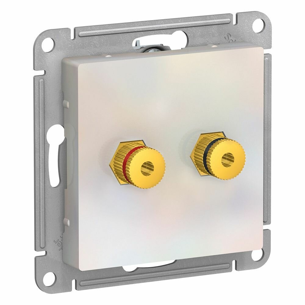 Розетка Schneider Electric AtlasDesign ATN000487, для акустики, белая, встраиваемая
