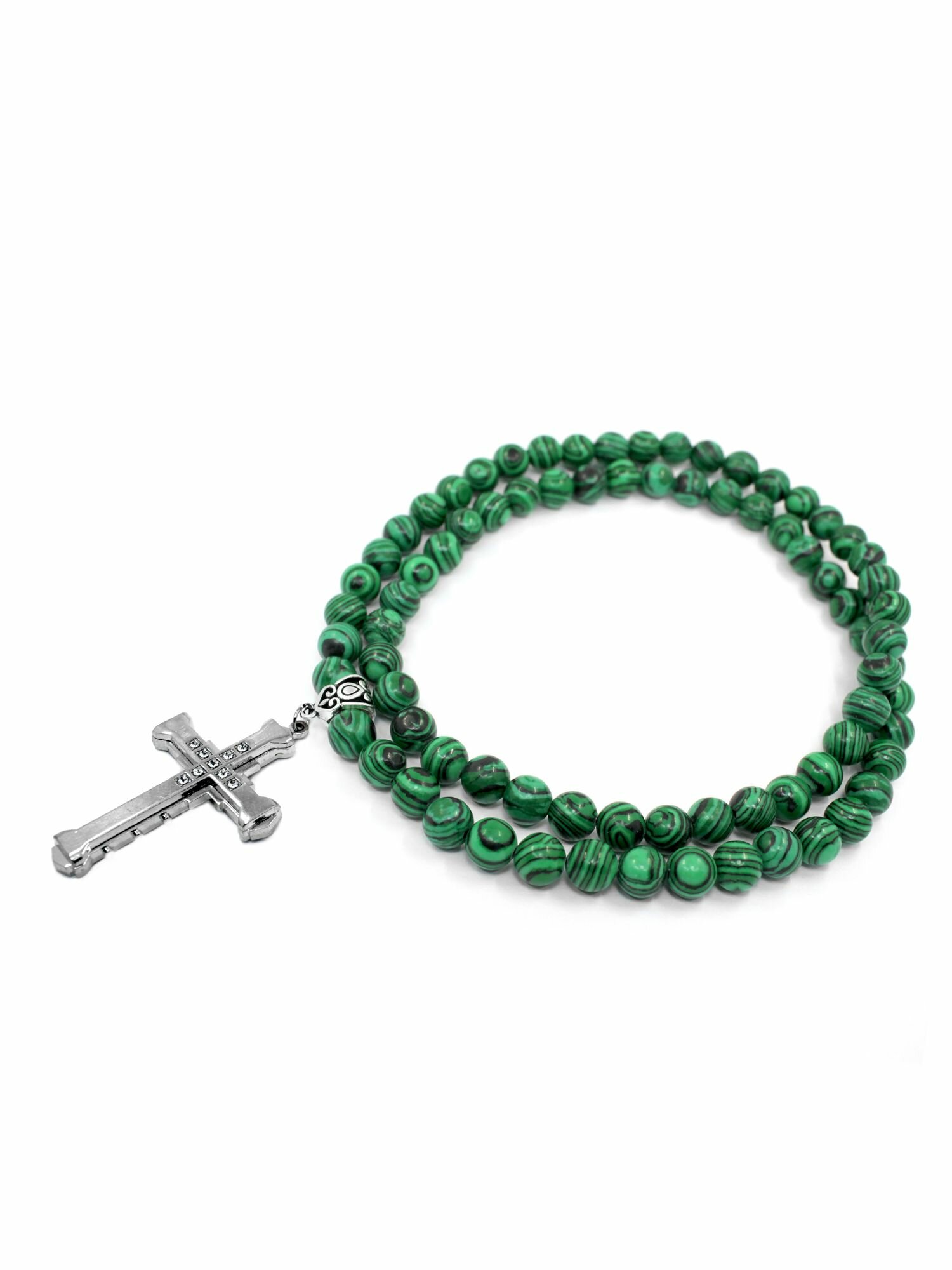 Бусы, малахит