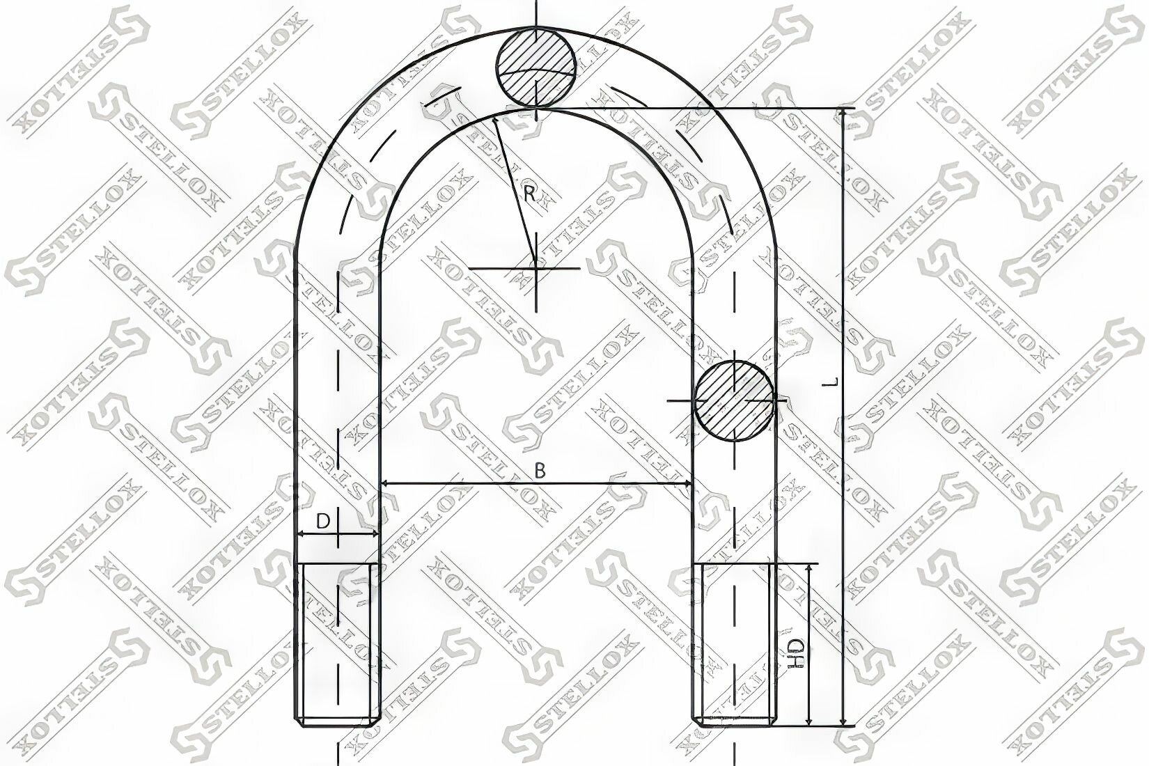 Стремянка рессоры Рено Премиум 84-64234-SX STELLOX