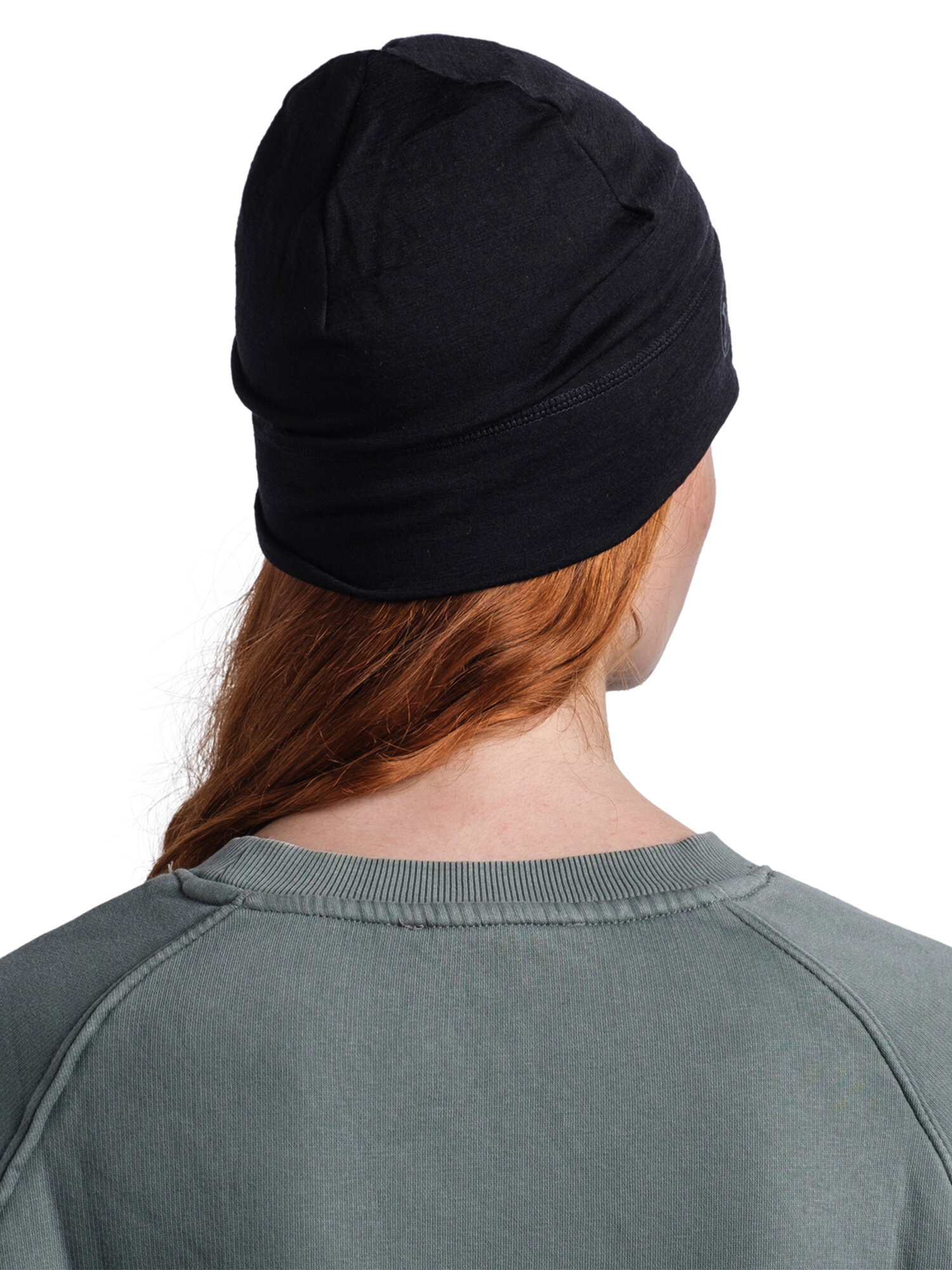 Шапка Buff Merino lightweight beanie для взрослых и детей, размер OneSize, черный — фото 1