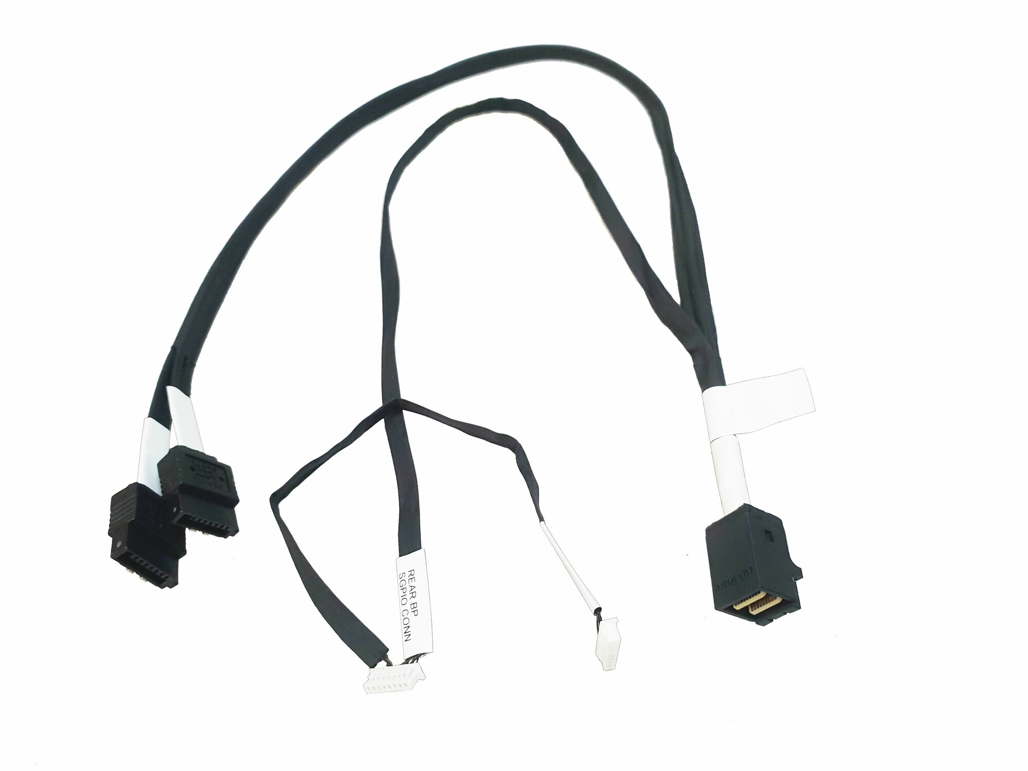 Кабель ADAPTEC Mini-SAS HD ( SFF8643 ) to 2хSATA to 2xSGPIO CONN 12Gb/s HDmSAS-2SATA-2SGPIO CONN DDS5BQHD003