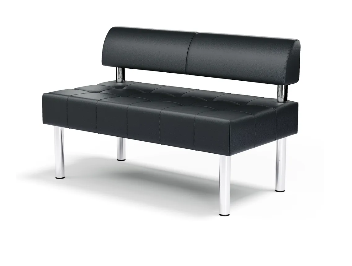 Прямой диван Бизнес 200 черный