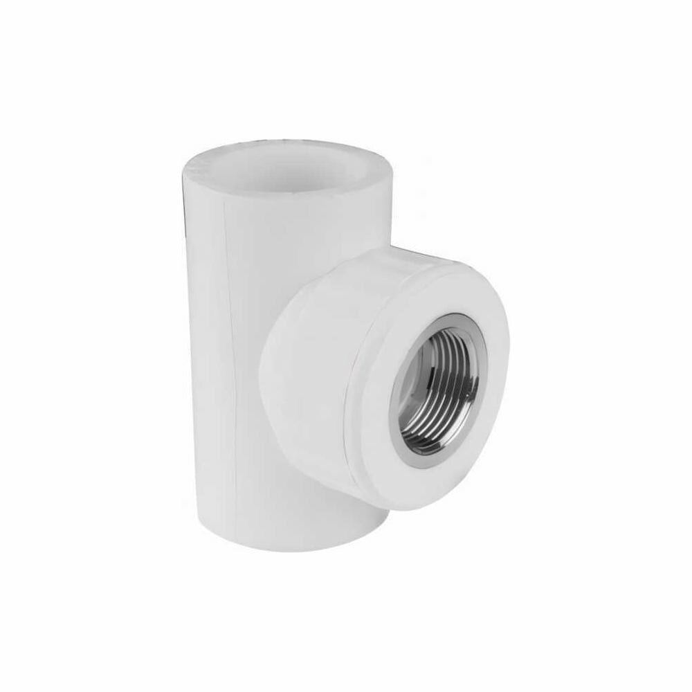 Переходной тройник VALFEX с внутренней резьбой, 32x1/2"х32, белый 10127232