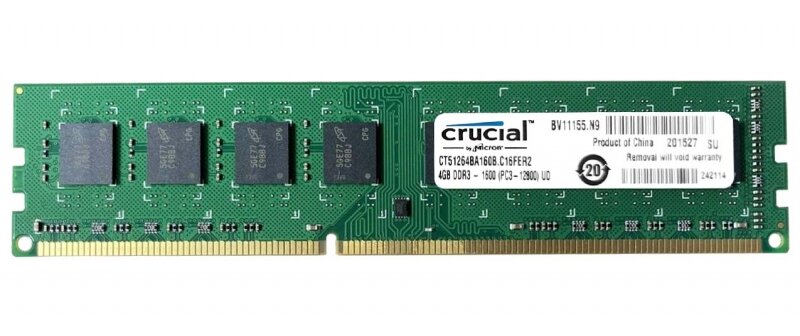 Оперативная память Crucial CT51264BA160B. C16FER2 DDRIII 4GB
