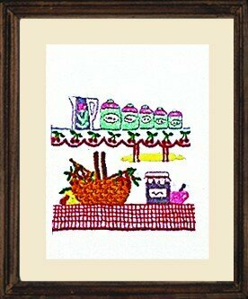 Набор для вышивания Le Bonheur des Dames #1410 La Cuisine (Кухня), Гладь, 7 х 9 см