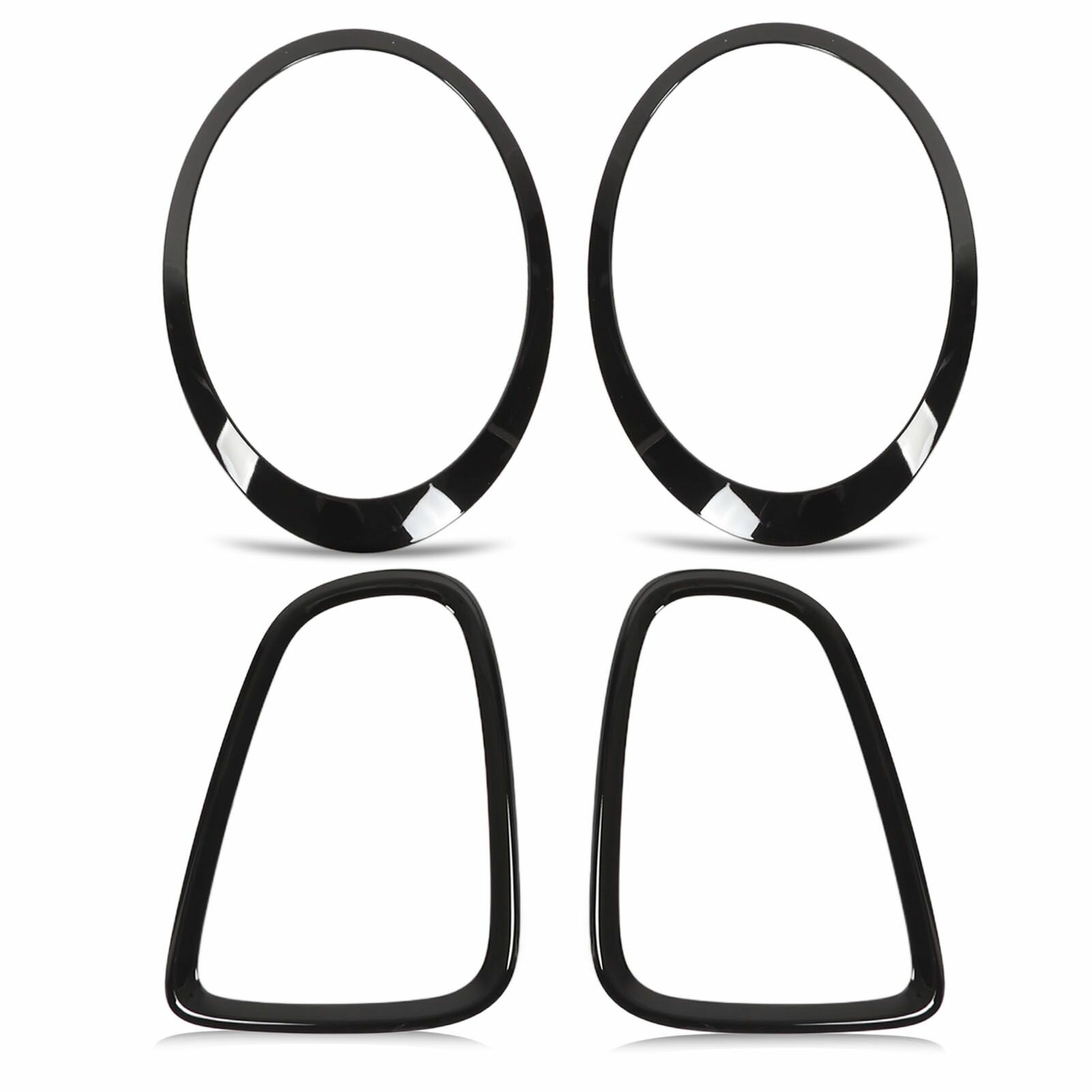 Модификация автомобиля 07-13 MINI Cooper R56 осветленная затемненная рамка фары + рамка заднего фонаря комплект из четырех частей