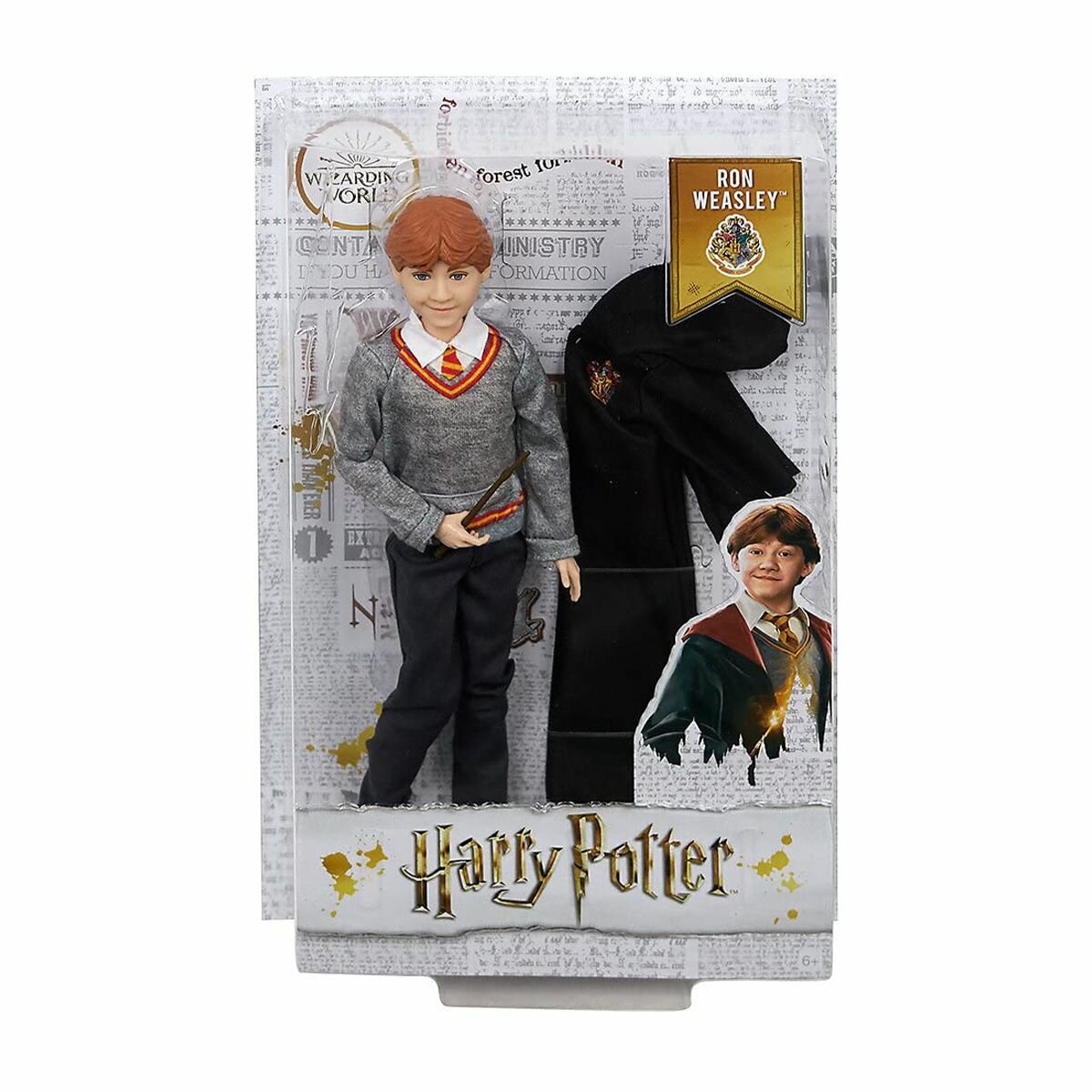 Mattel Wizarding World Harry Potter Doll / Коллекционная кукла Гарри Поттер 10,5 дюймов в форме Хогвартса, мантии Гриффиндора и волшебной палочке