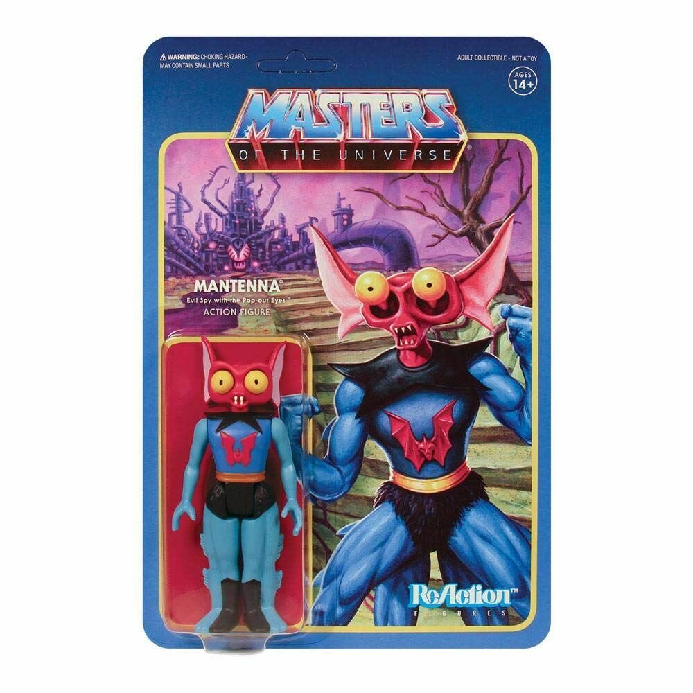 Super7 Masters of The Universe Mantenna ReAction Figures / коллекционная мультяшная фигурка, детские игрушки
