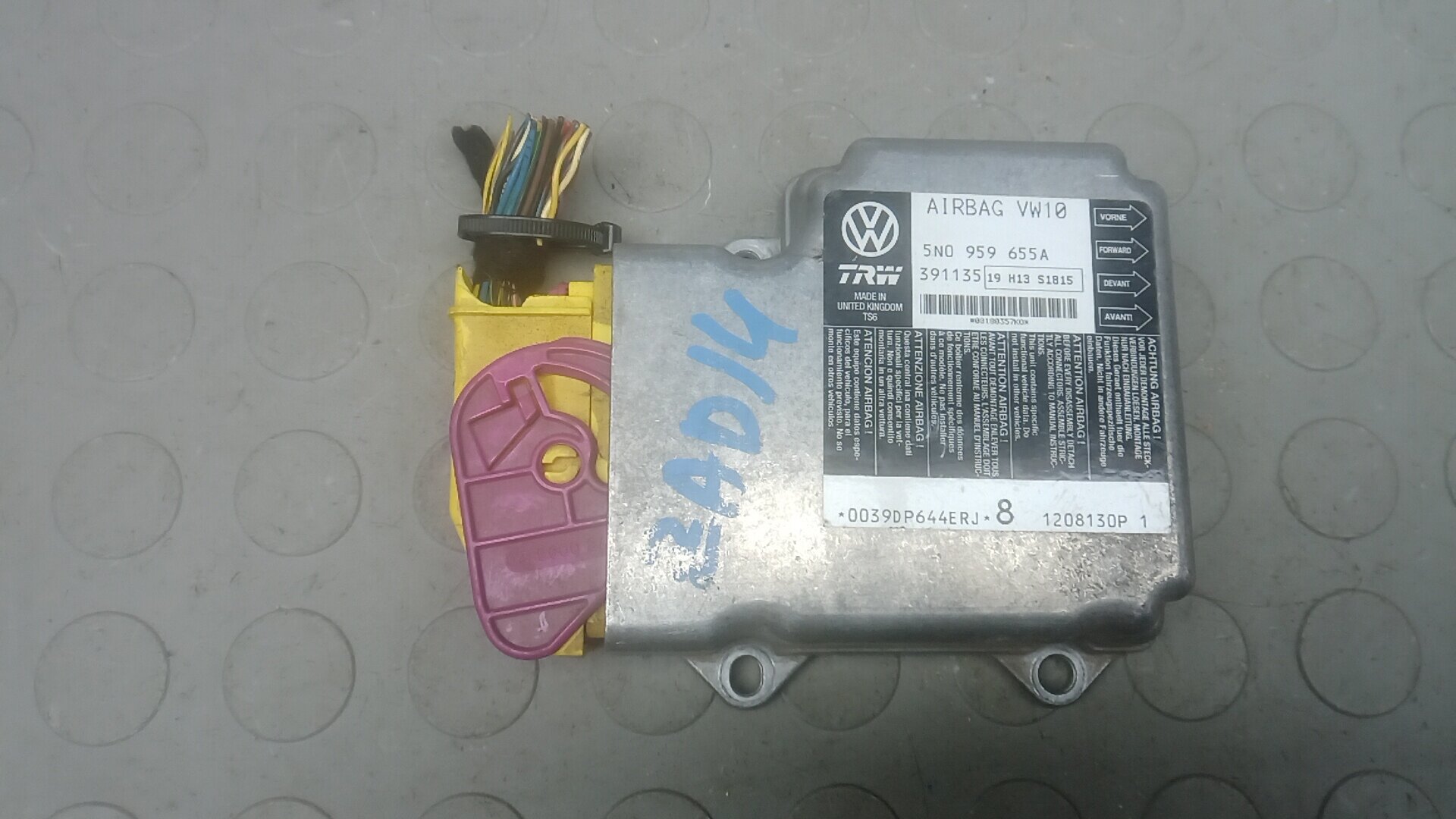 Блок управления airbag VOLKSWAGEN TIGUAN 1, Номер 5n0959655a