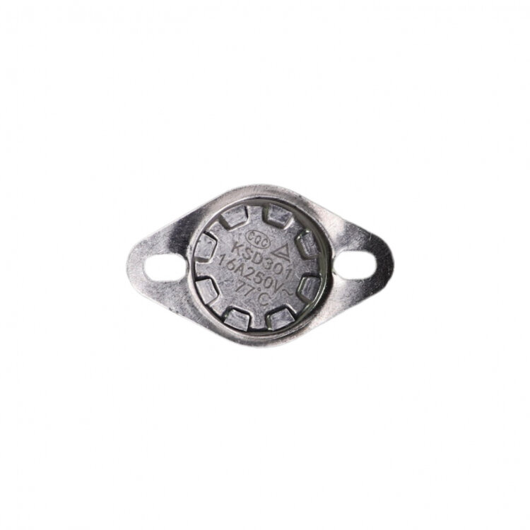 Термостат KSD303 16A, 77°С, биметаллический самовозвратный, 316077