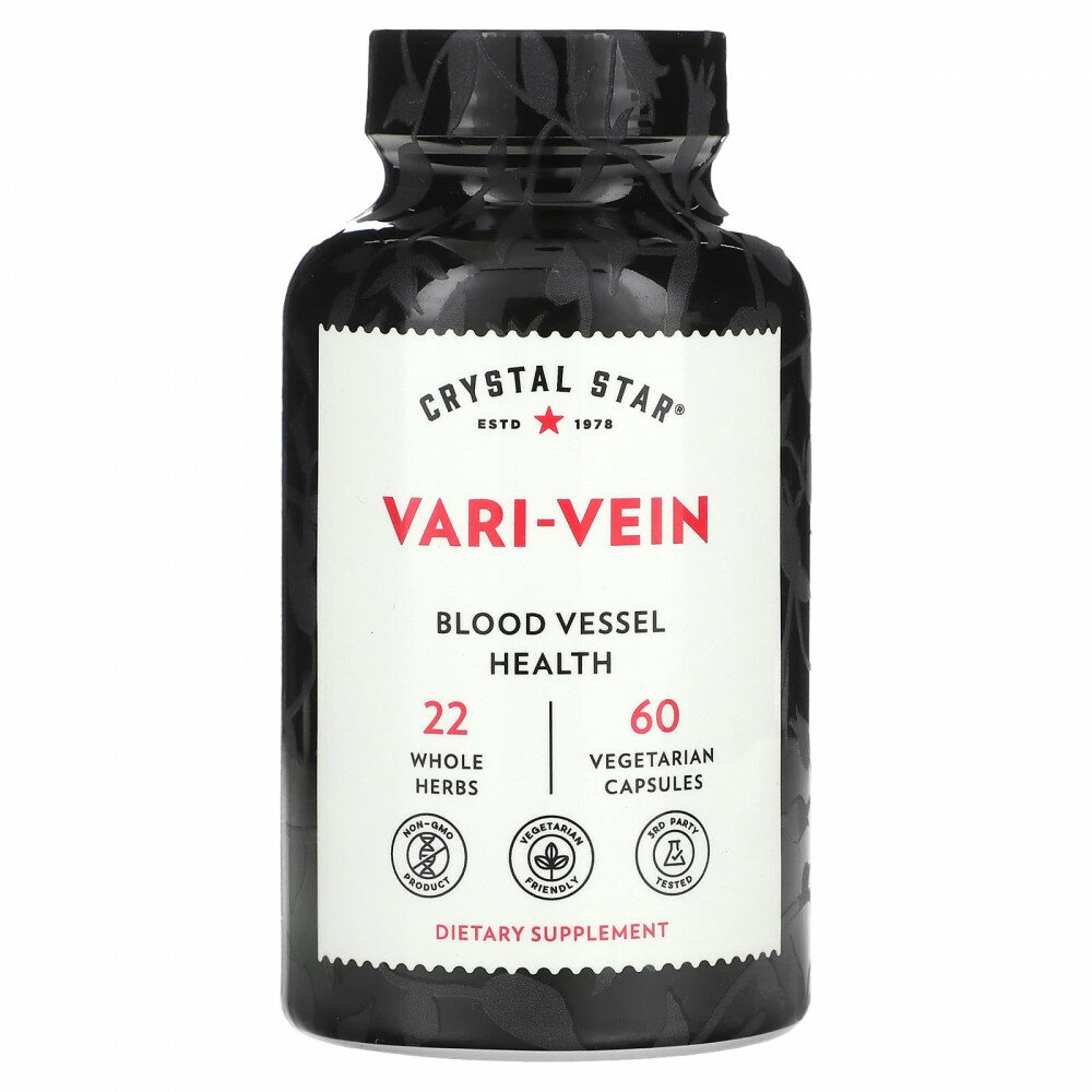 Crystal Star, Vari-Vein, 60 вегетарианских капсул