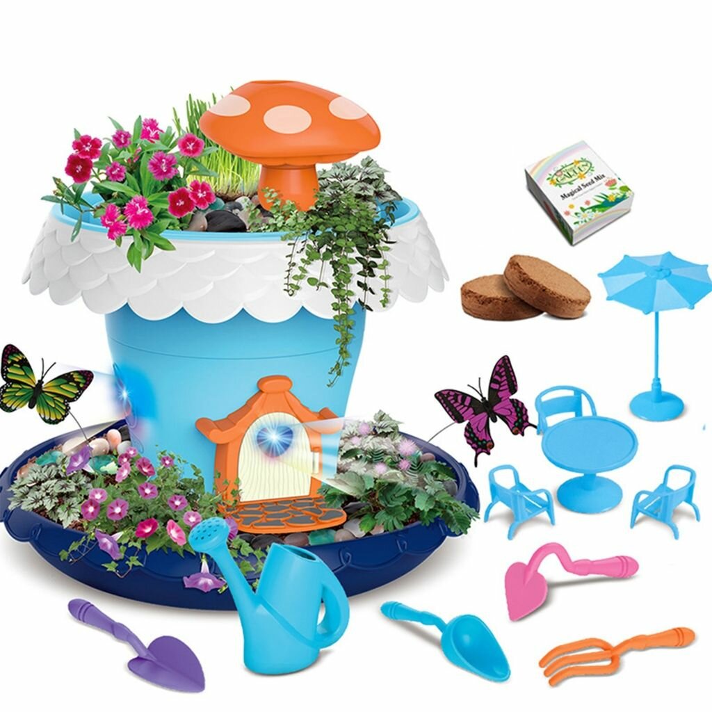Дети притворяются инструменты, музыка и легкие дети сад посадка цветочных игрушек набор ролевой игры фермеров Раннее образование