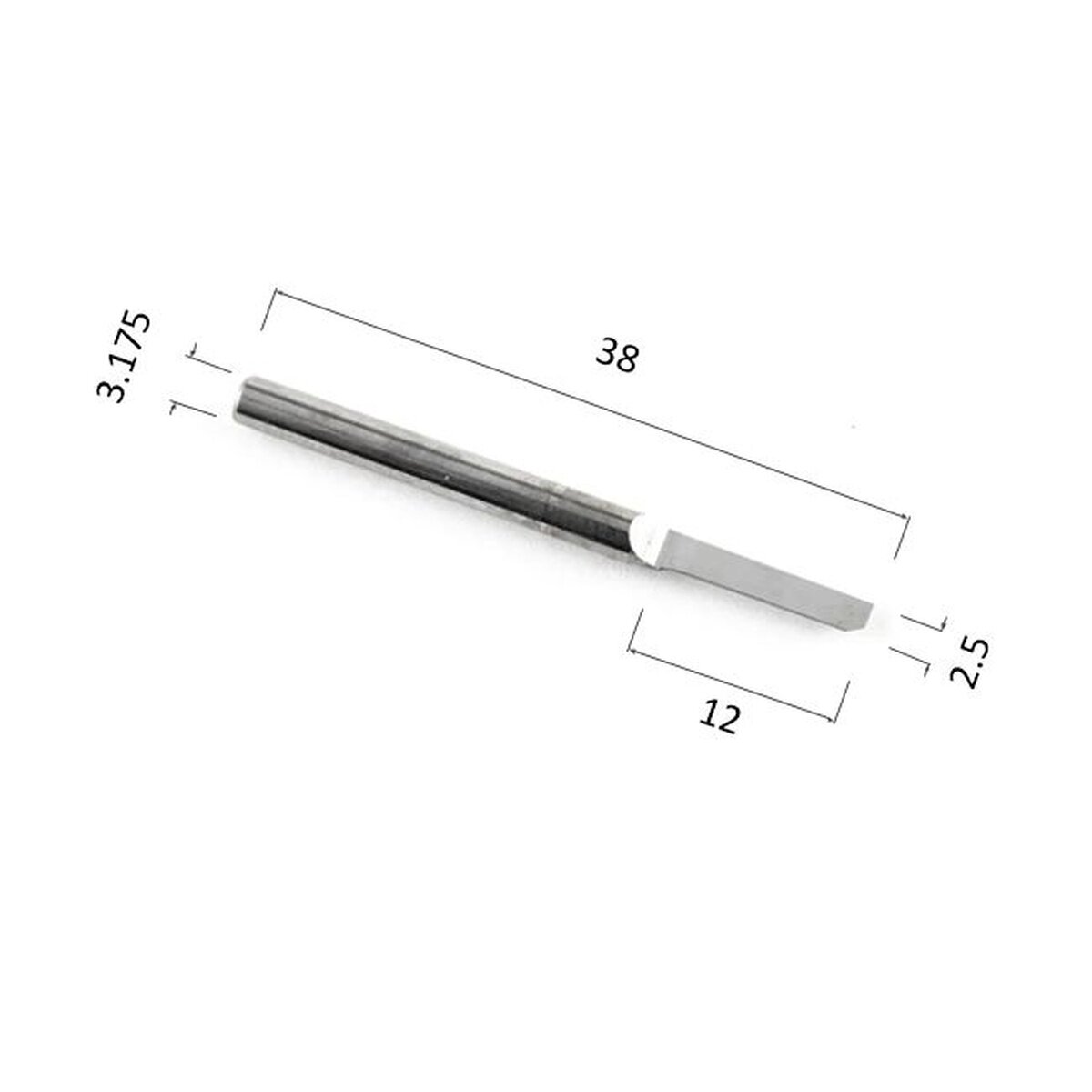 Гравер DJTOL AOZX3.2.512 прямой половинный (по дереву, композиту (АКП), пластику)