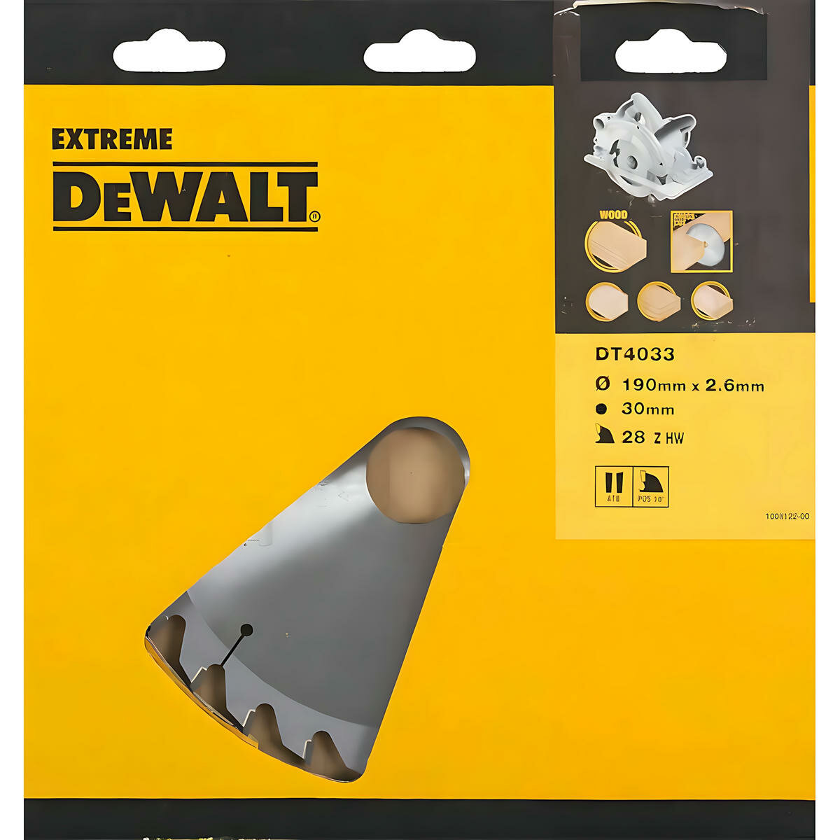 Диск пильный 190 х 30 мм 28T (дерево) Extreme DeWalt DT4033-QZ