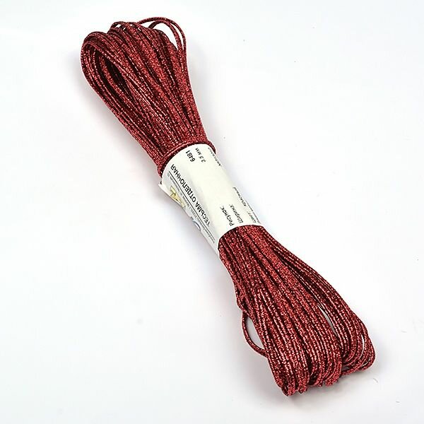 Отделочный шнур Лента Могилев "Сутаж", 3,5 мм, красный, 20 м