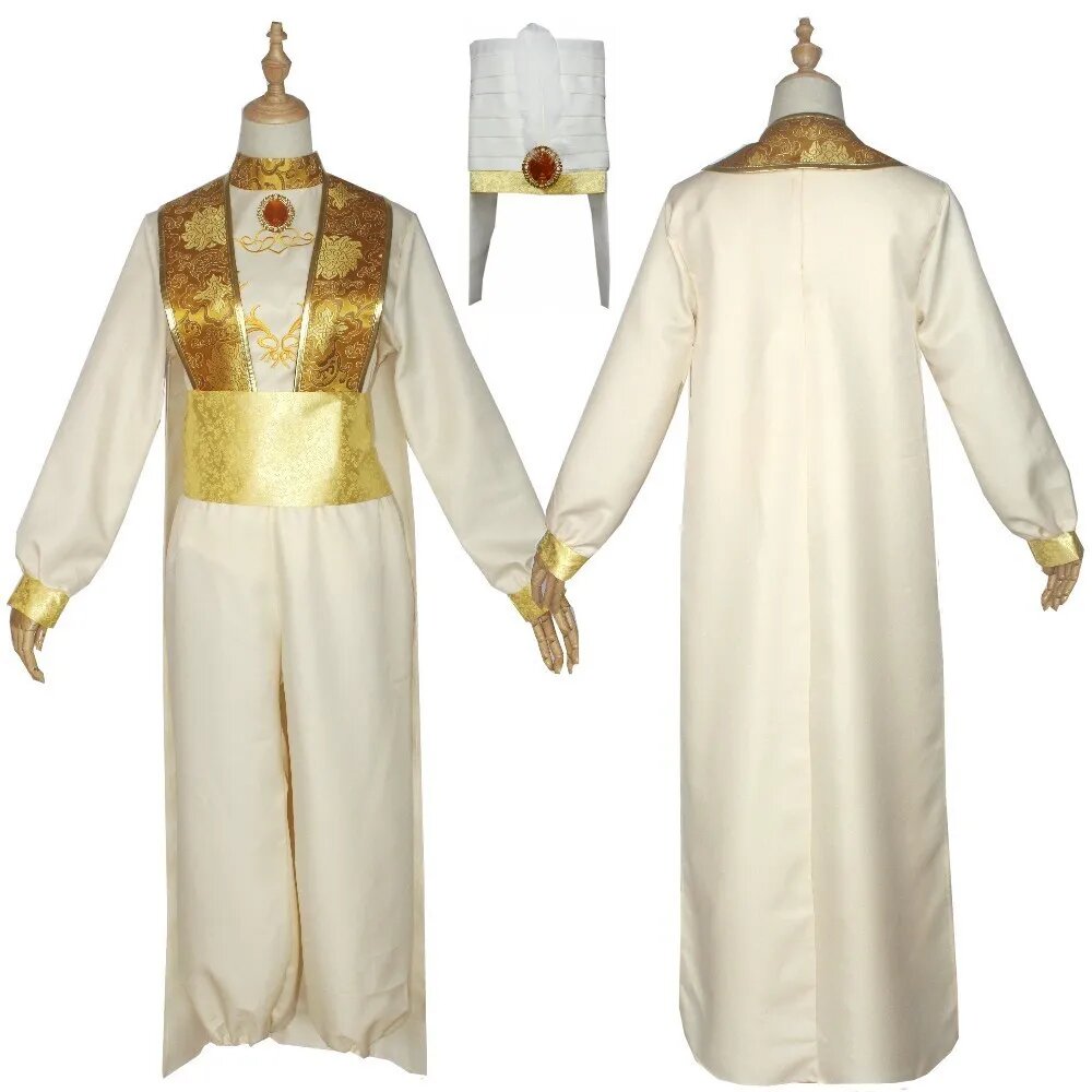 Костюм Жасмин из фильма Аладдин М, white feather