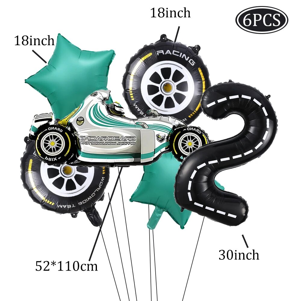 Набор воздушных шаров "Гоночный автомобиль" BALONAR as picture, number 5