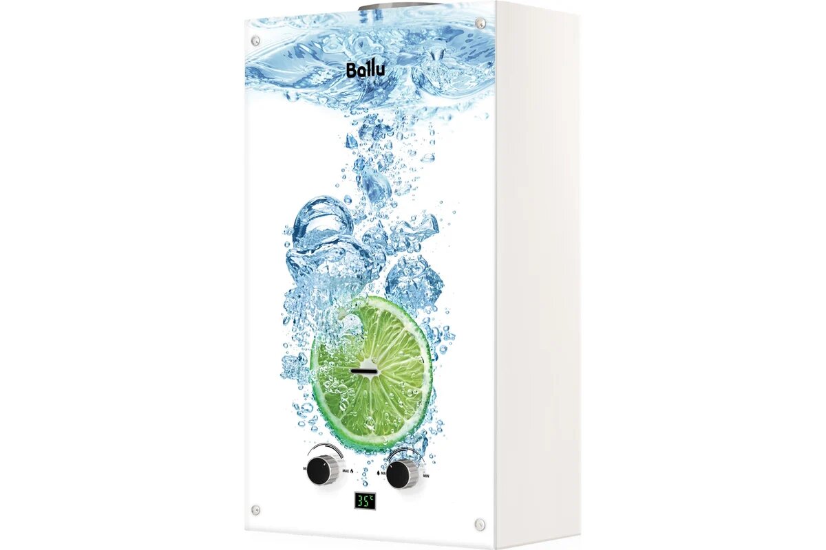 Водонагреватель газовый Ballu Fiery Glass Lime GWH 10 (НС-1584733)