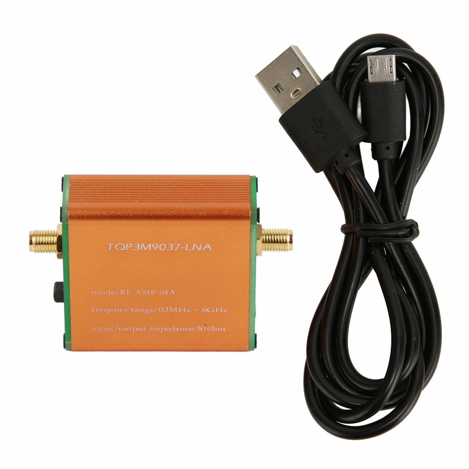 Малошумящий усилитель 0.1 МГц-6 ГГц 20 дБ (с батареей)