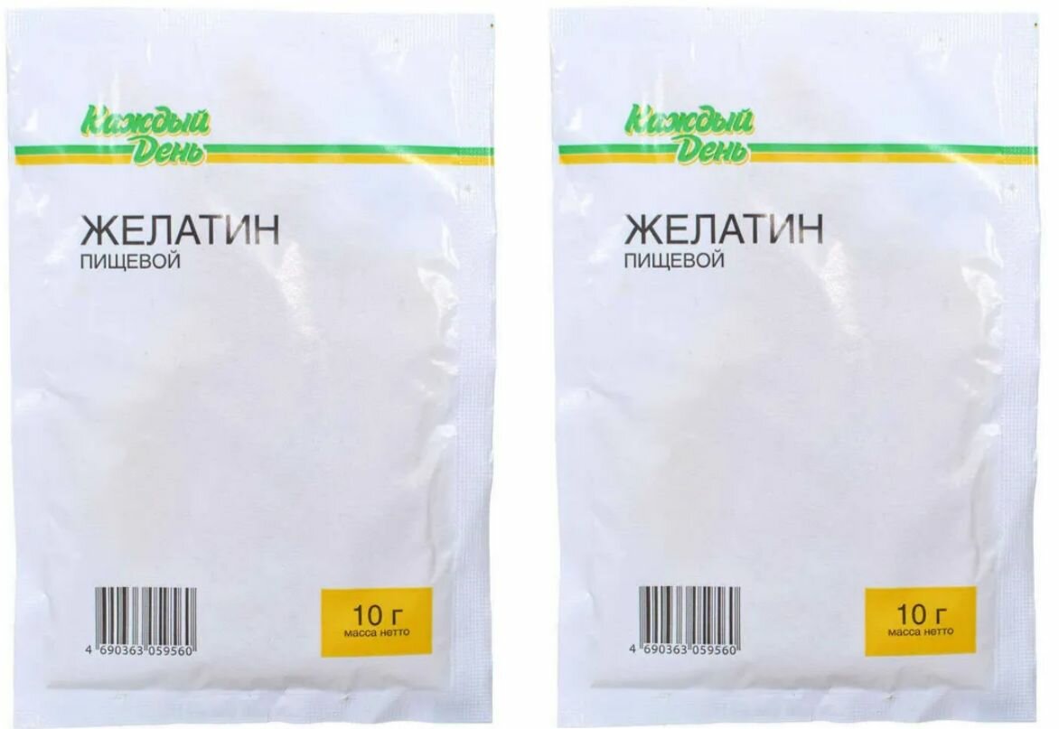 Желатин пищевой Каждый День, 10 г 2шт