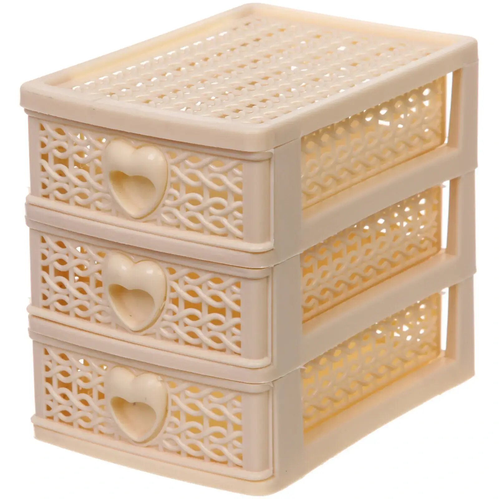 Комод малый «палермо», бежевый, 3 ящика, 13х9х11,5 см, для хранения